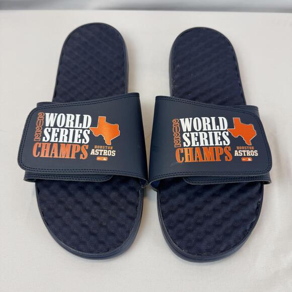 Shoes | Houston Astros World Series Champs Slides Mens Size 1617 | Poshmark